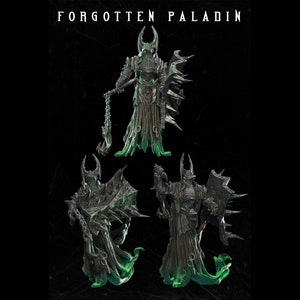 Forgotten Paladin Miniature 28mm Scale Tabletop Gaming Dnd Miniature ...