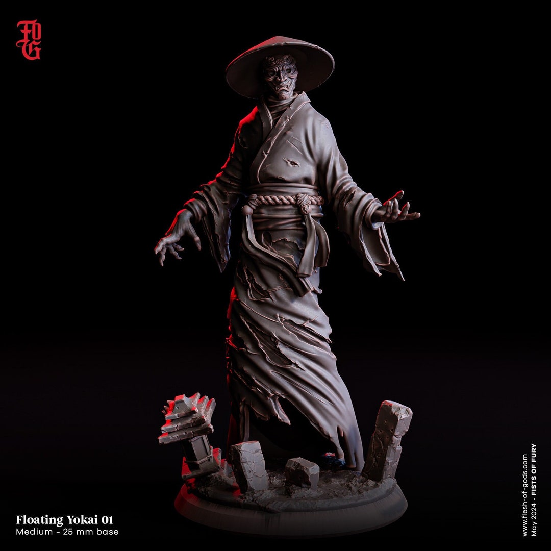 Floating Yokai Dnd Monster Miniature Undead Miniature Dnd Miniature ...