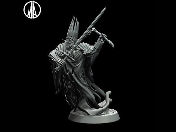 Wraith King Miniature 3 Poses 28mm Scale Tabletop Gaming - Etsy