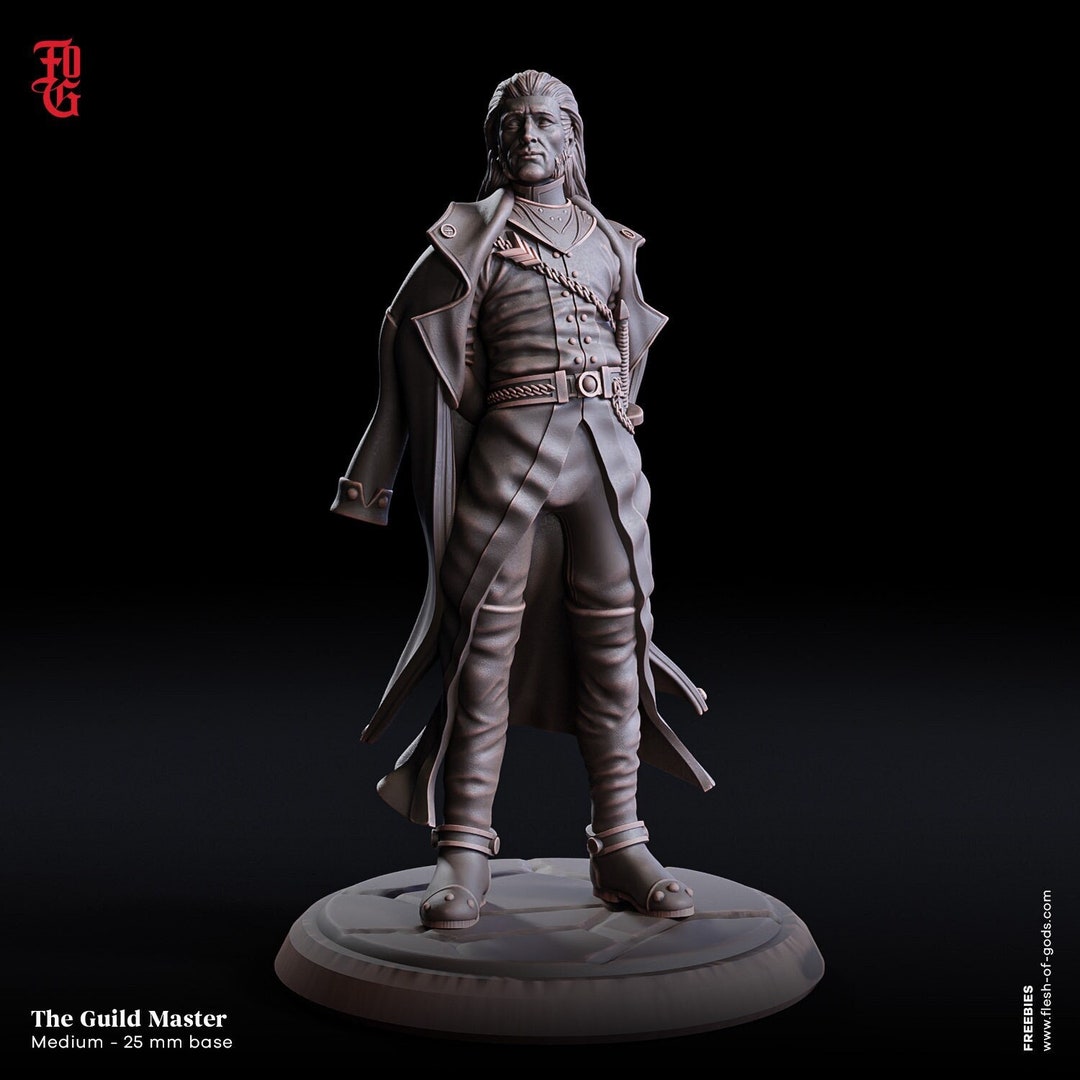 Dnd Guild Master Miniature NPC Miniature Human NPC for Rpgs Resin ...