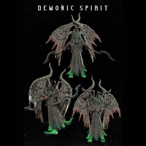 Demonic Spirit Miniature 3 Poses 28mm Scale Tabletop Gaming Dnd ...