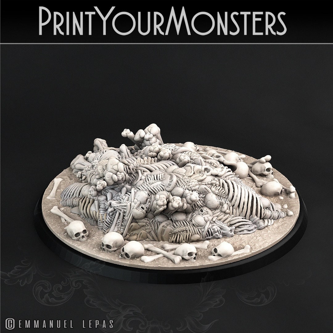 Bone Golem Miniature Print Your Monsters Tabletop Gaming Dnd Miniature ...