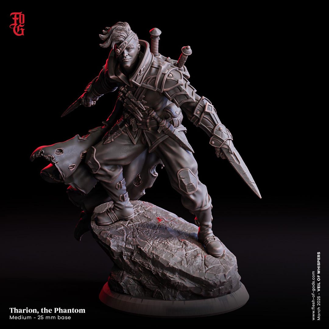 Phantom Miniature Human Rogue Miniature Scifi Steampunk Figure | 32mm ...