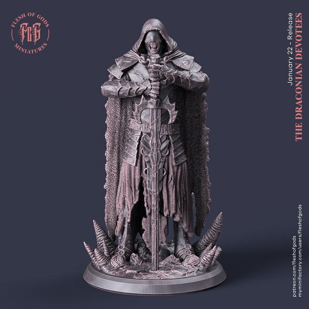 Demon Undead Miniature Masked Executioner Monster Miniature | 32mm ...