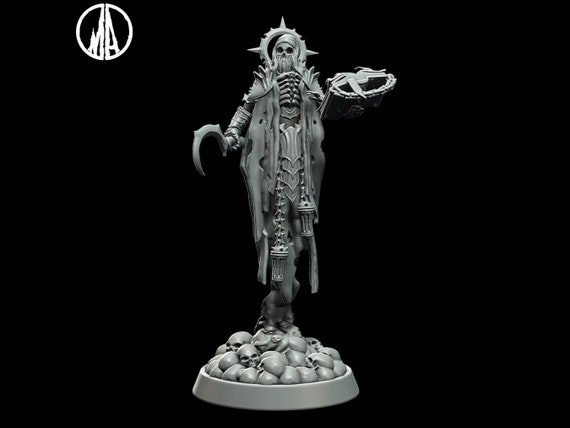 Necromancer Miniature 3 Poses 28mm Scale Tabletop Gaming - Etsy