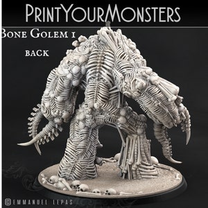 Bone Golem Miniature | Print Your Monsters | Tabletop Gaming | Dnd ...