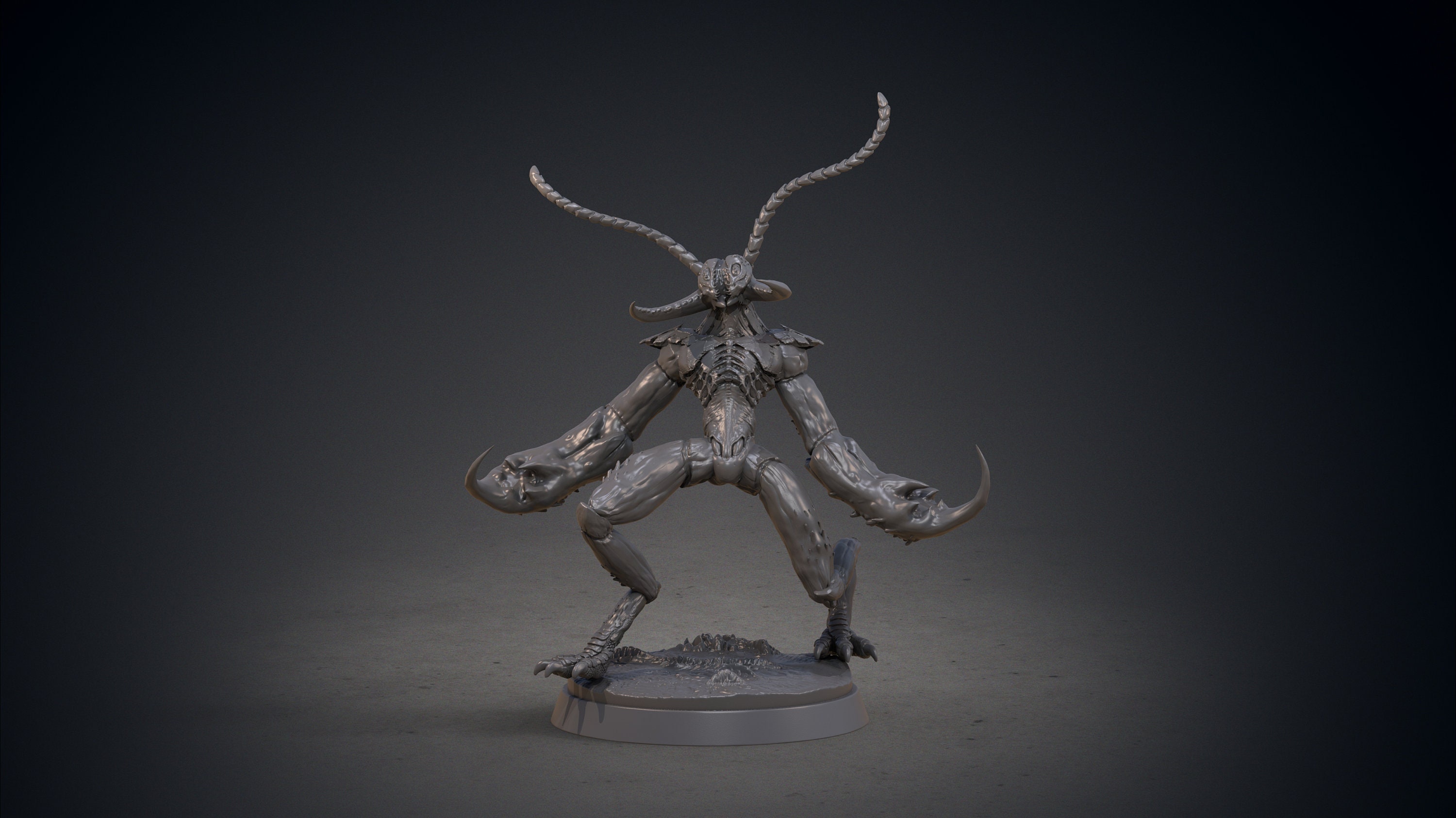 Flying Hive-mind Insectoid Miniature Clay Cyanide Barnakol - Etsy