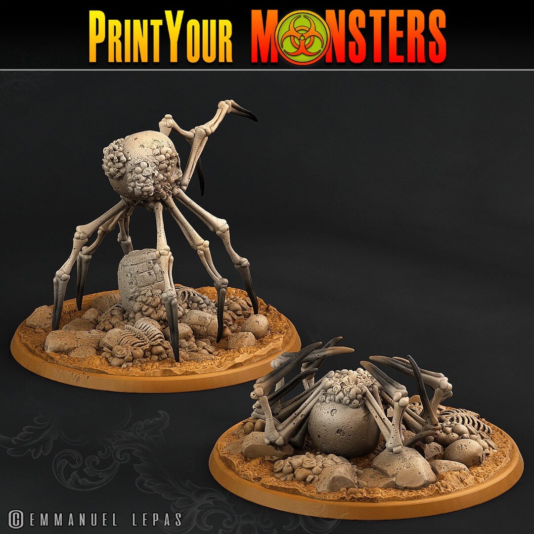 Bone Spider Miniatures | Print Your Monsters | Tabletop Gaming | Dnd ...