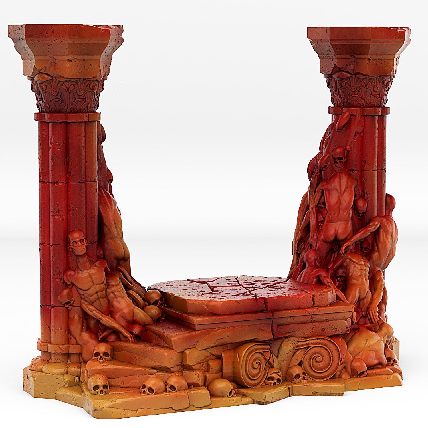 Dnd Hell Portal Miniature Demon Portal With Pentacle Effect Dungeon ...
