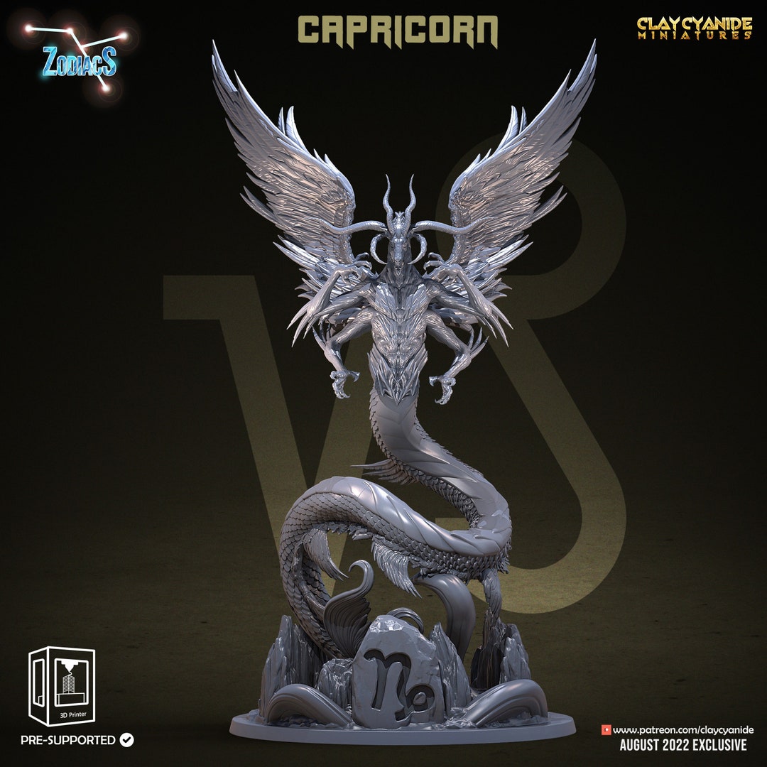 Capricorn Miniature Clay Cyanide Zodiac Miniature Tabletop Gaming Dnd ...