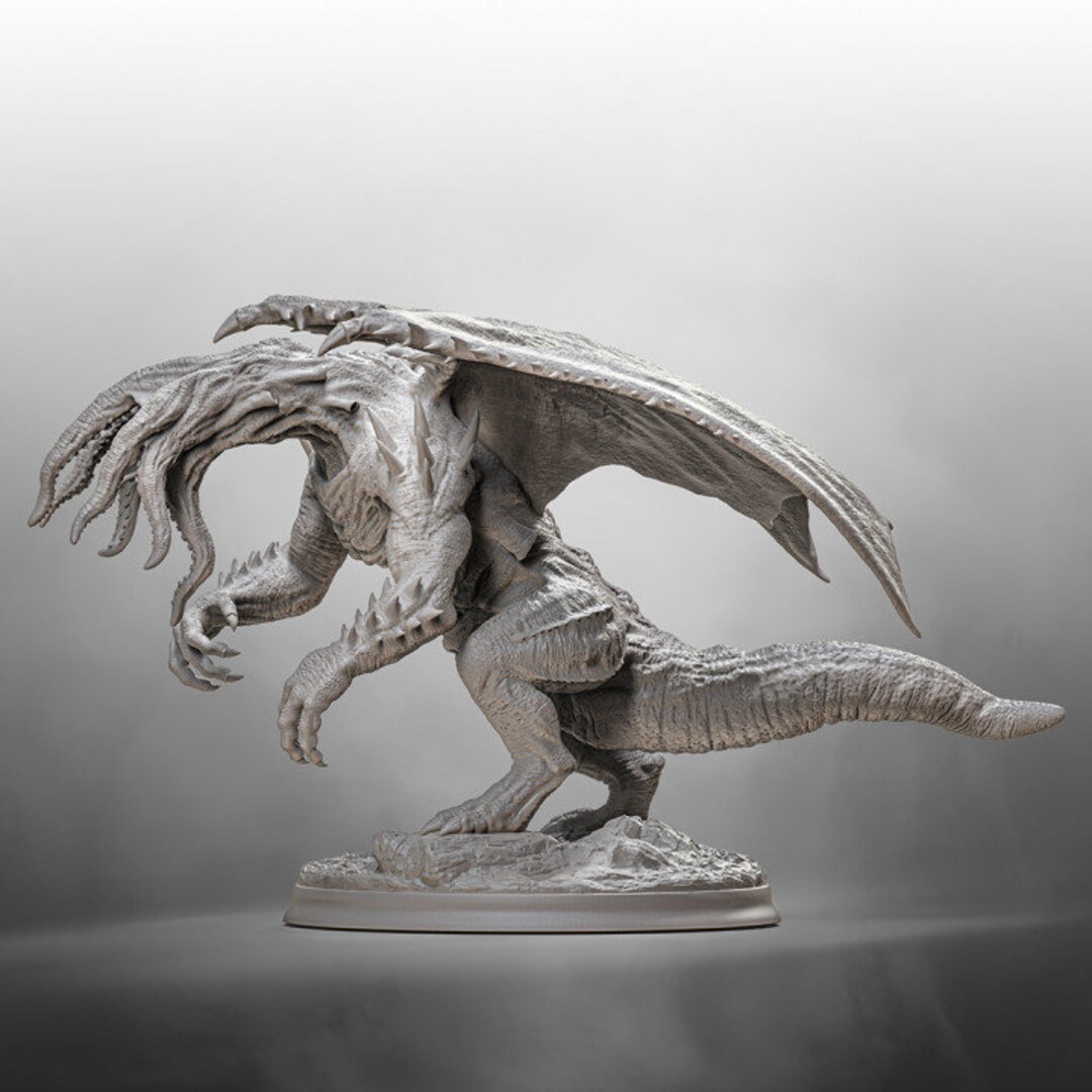 Cthulhu Dragon Monster Miniature | Sea Monster Aberration Miniature ...