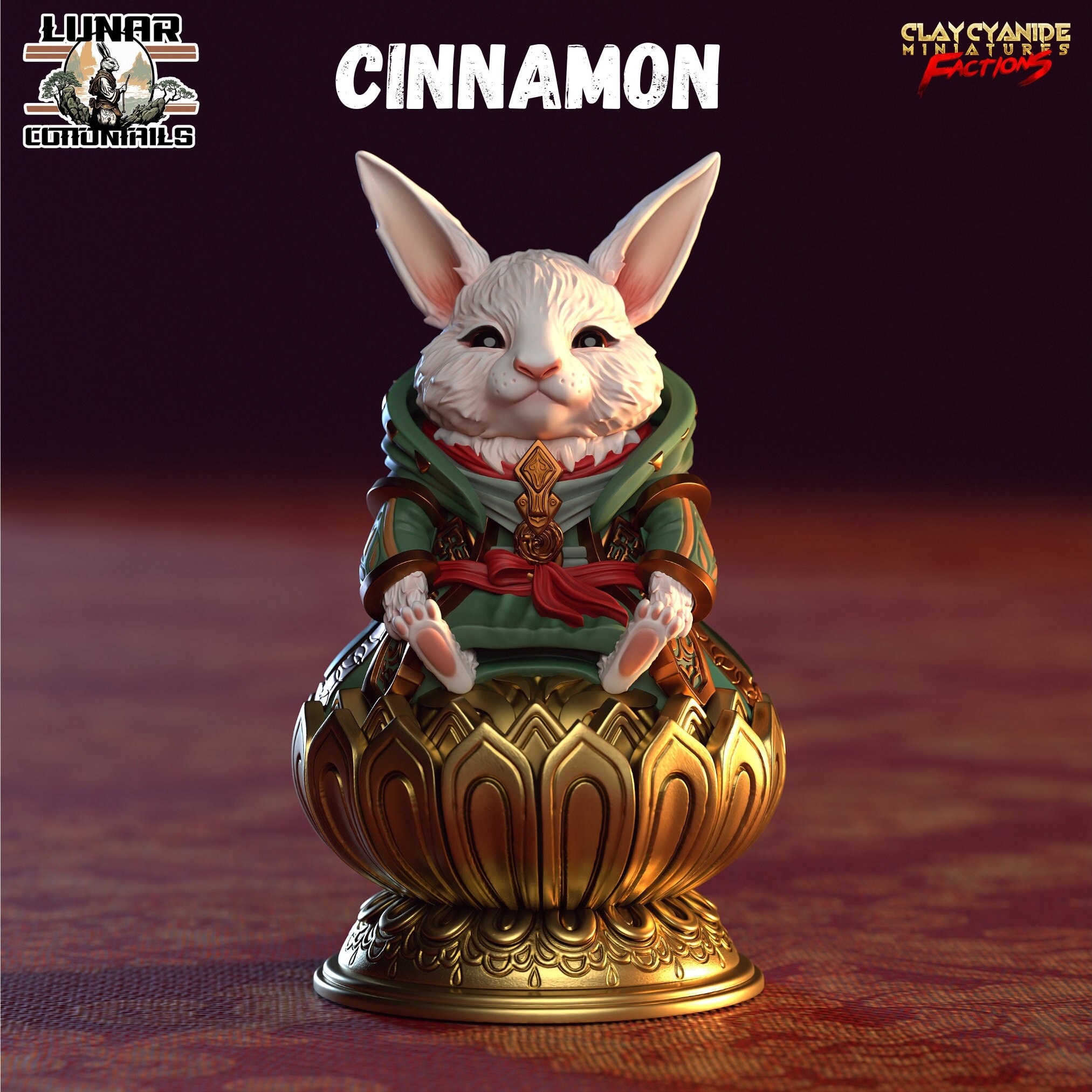 Bunny Figurine Harengon Miniature Young Cottontail Miniature | Dnd ...