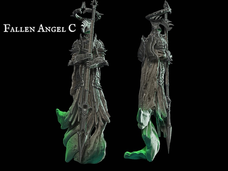 Fallen Angel Miniature 28mm Scale Tabletop Gaming Dnd - Etsy