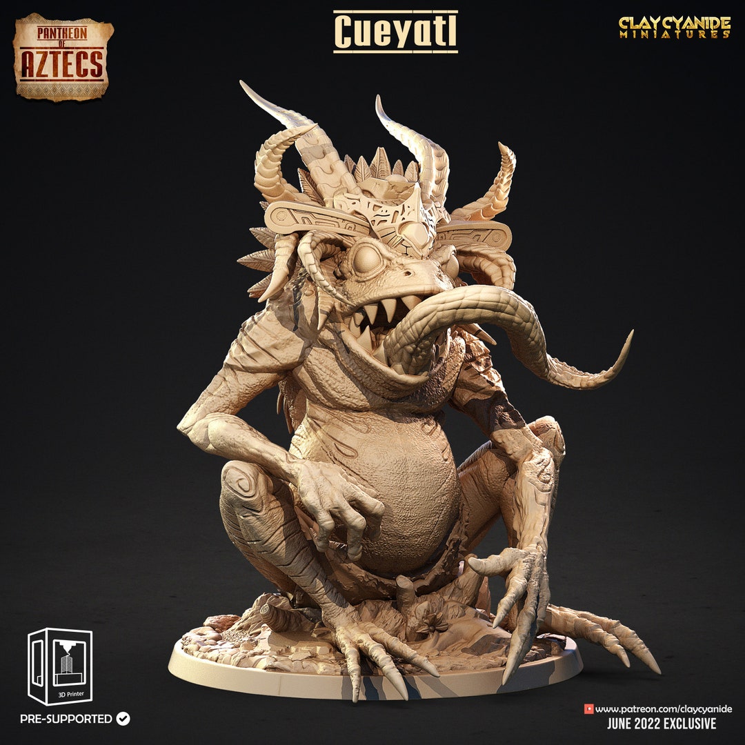 Cueyatl Leader Aztec Miniatures | Clay Cyanide | Pantheon of Aztecs ...