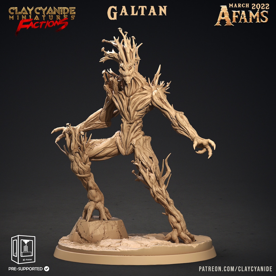 Forest Guardian Miniature Tree Guardian Treant Figure | Tabletop Gaming ...