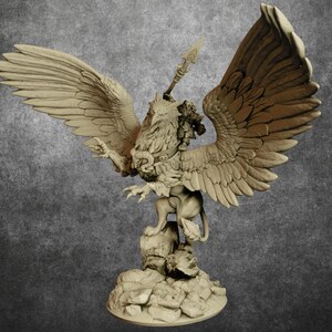 Dwarf Gryphon Rider Miniatures - 32mm Scale Tabletop Gaming Dnd ...