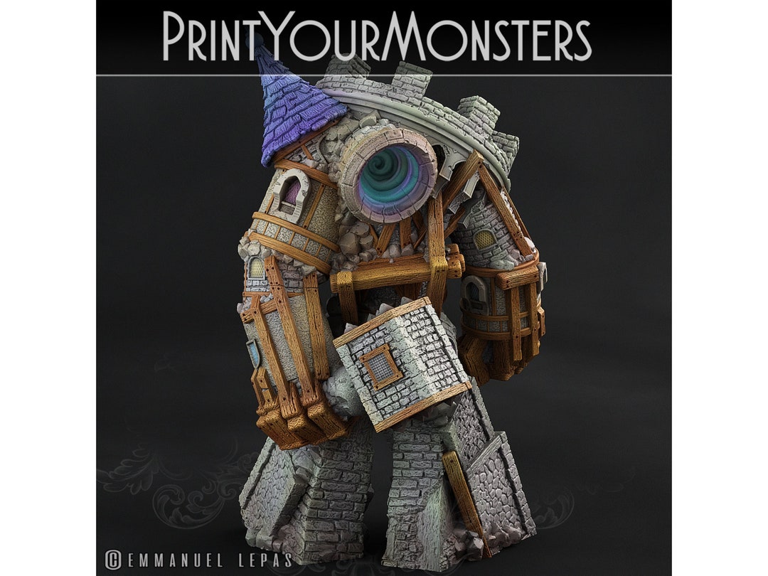 Medieval Construct Golem Miniature Print Your Monsters Tabletop Gaming ...