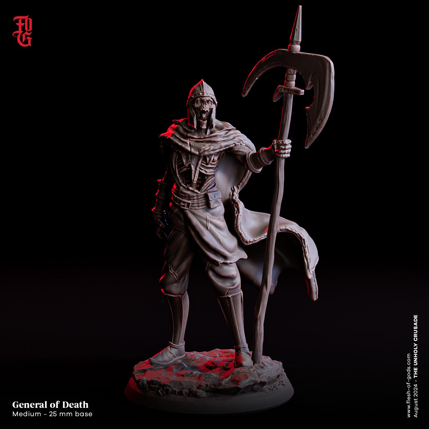 Dragon of Death With General Rider Miniature Undead Skeleton Monster ...