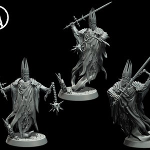 Wraith King Miniature 3 Poses 28mm Scale Tabletop Gaming Dnd Miniature ...