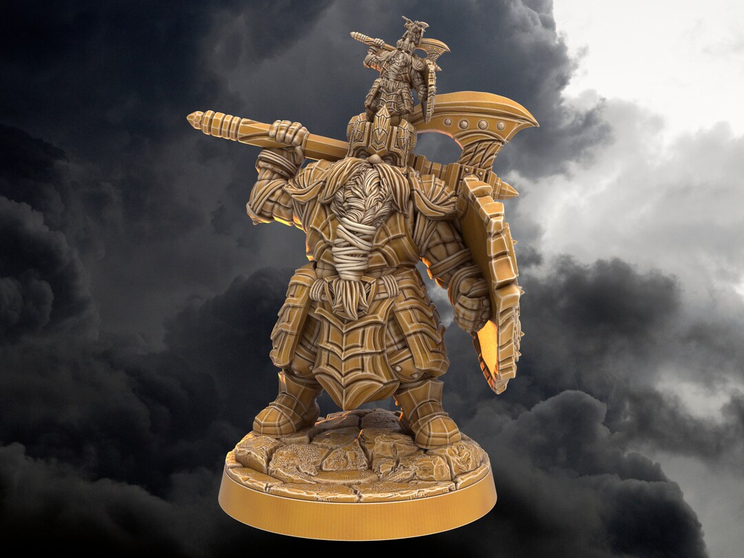 Dwarf Warrior Miniature Armored Axe Dragons Forge 28mm - Etsy