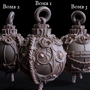 Large Bomb Display Props Dnd Decor Display | 100mm | Dnd Miniature ...