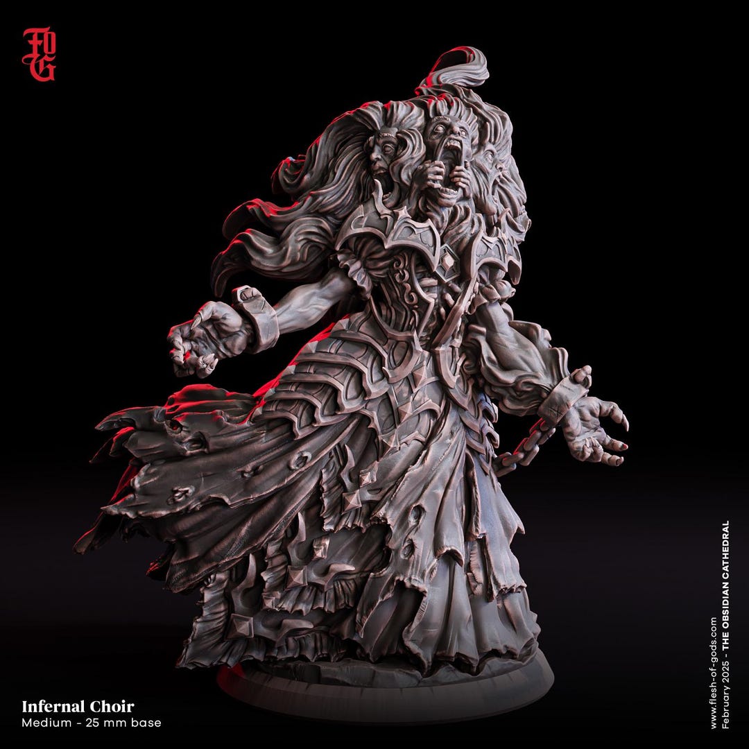 Infernal Choir Monster Miniature Undead Medium Construct Aberration ...