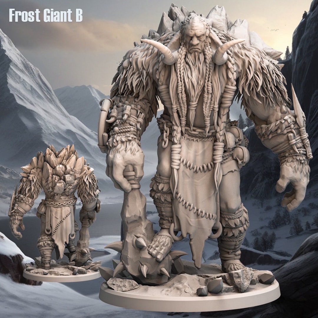 Frost Giant Miniature | Club Monster Miniature 32mm Scale Tabletop ...