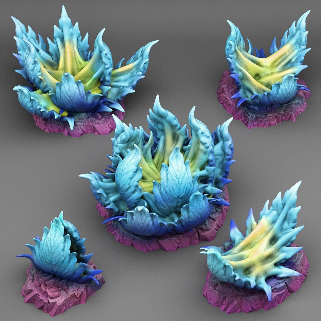 Alien Carnivorous Plants Miniatures Wargaming Terrain | 28mm or 32mm ...