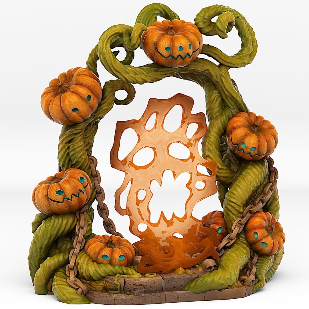Dnd Halloween Pumpkin Portal Miniature Creepy Effect Spooky Halloween ...