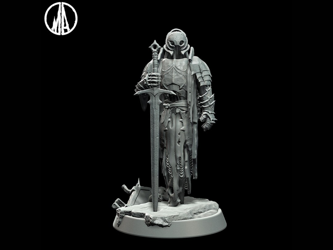 Undead Miniature Undead Warrior Phantom Miniature - 3 Poses - 28mm ...