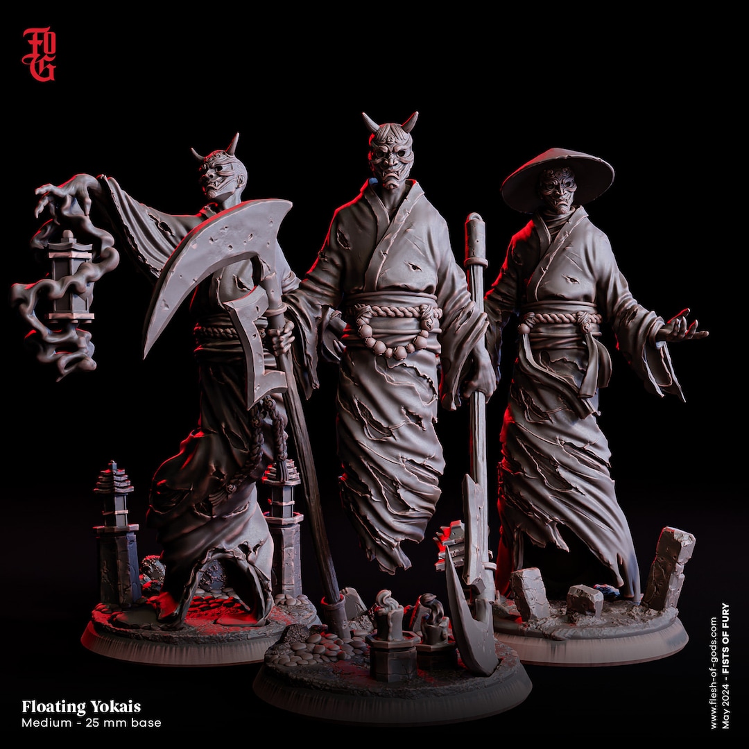 Floating Yokai Dnd Monster Miniature Undead Miniature | Dnd Miniature ...