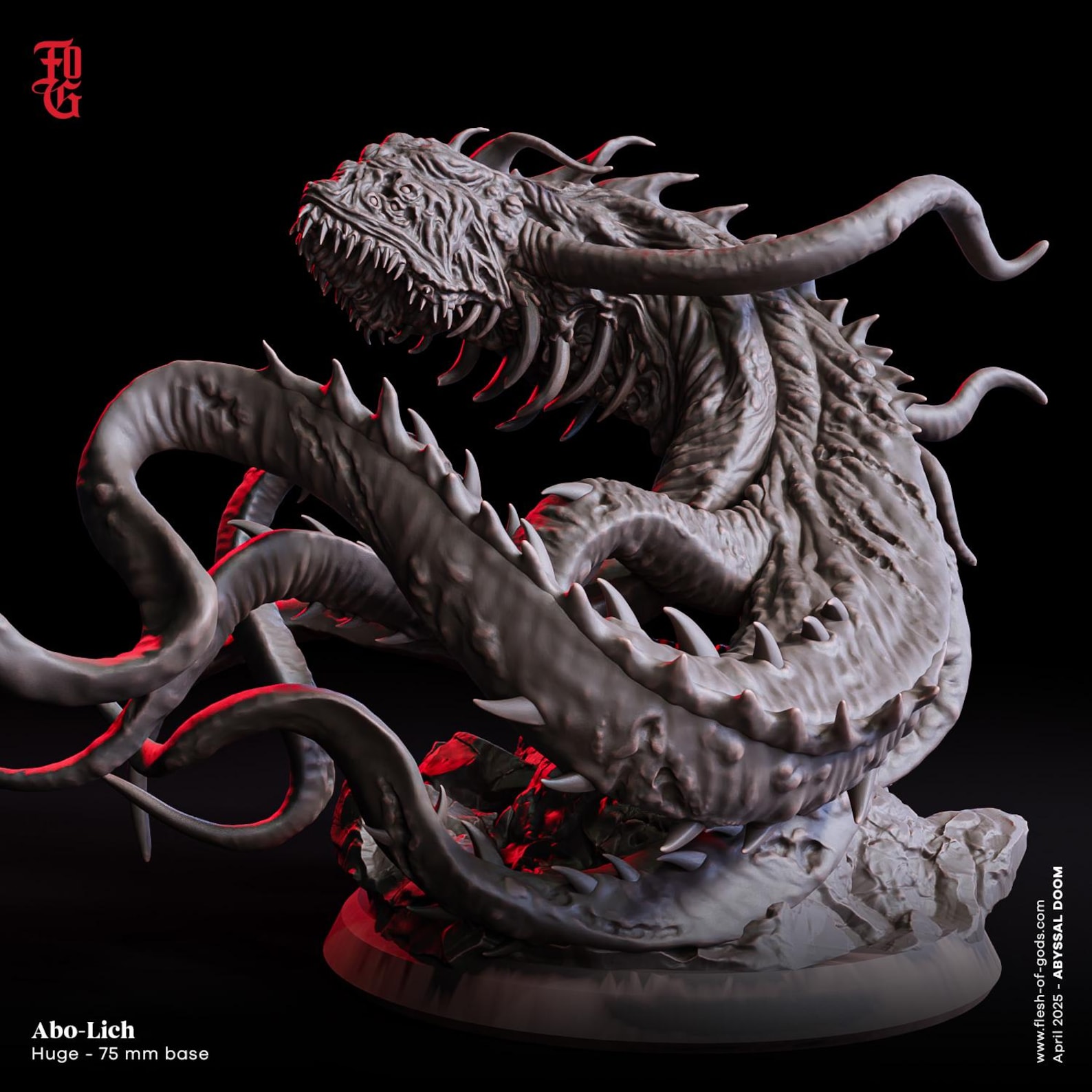 Dnd Abo-lich Miniature Sea Aboleth Huge Undead Aberration Aquatic ...