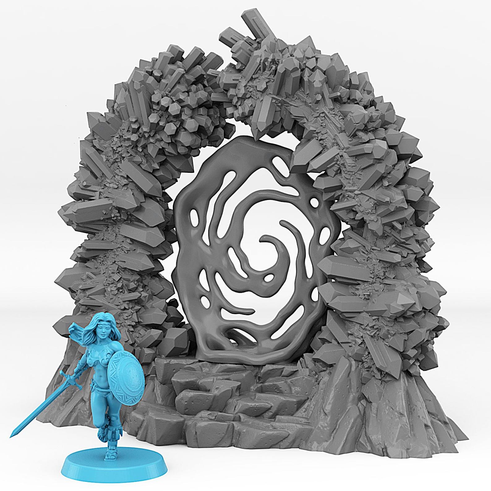 Dnd Crystal Portal Miniature Nebular Effect Magic Rock Entrance Dungeon ...