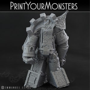 Medieval Construct Golem Miniature Print Your Monsters Tabletop Gaming ...