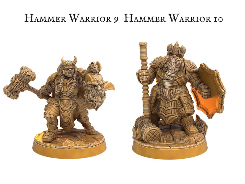 Dwarf Warrior Miniature Dwarfs Dwarven Dragons Forge 28mm - Etsy