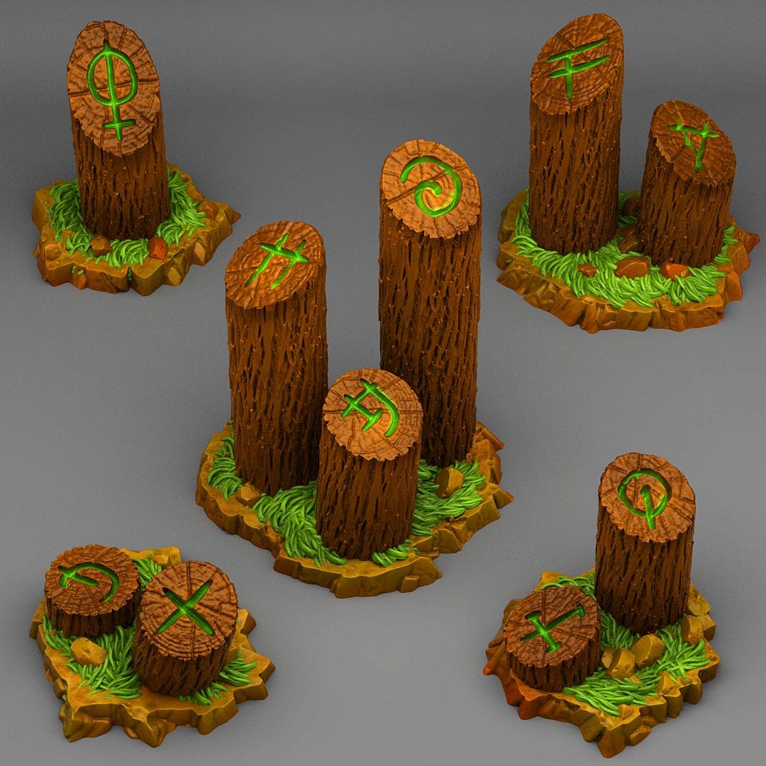 Mystical Tree Trunk Miniatures Tropical Plant Terrain | 28mm or 32mm ...