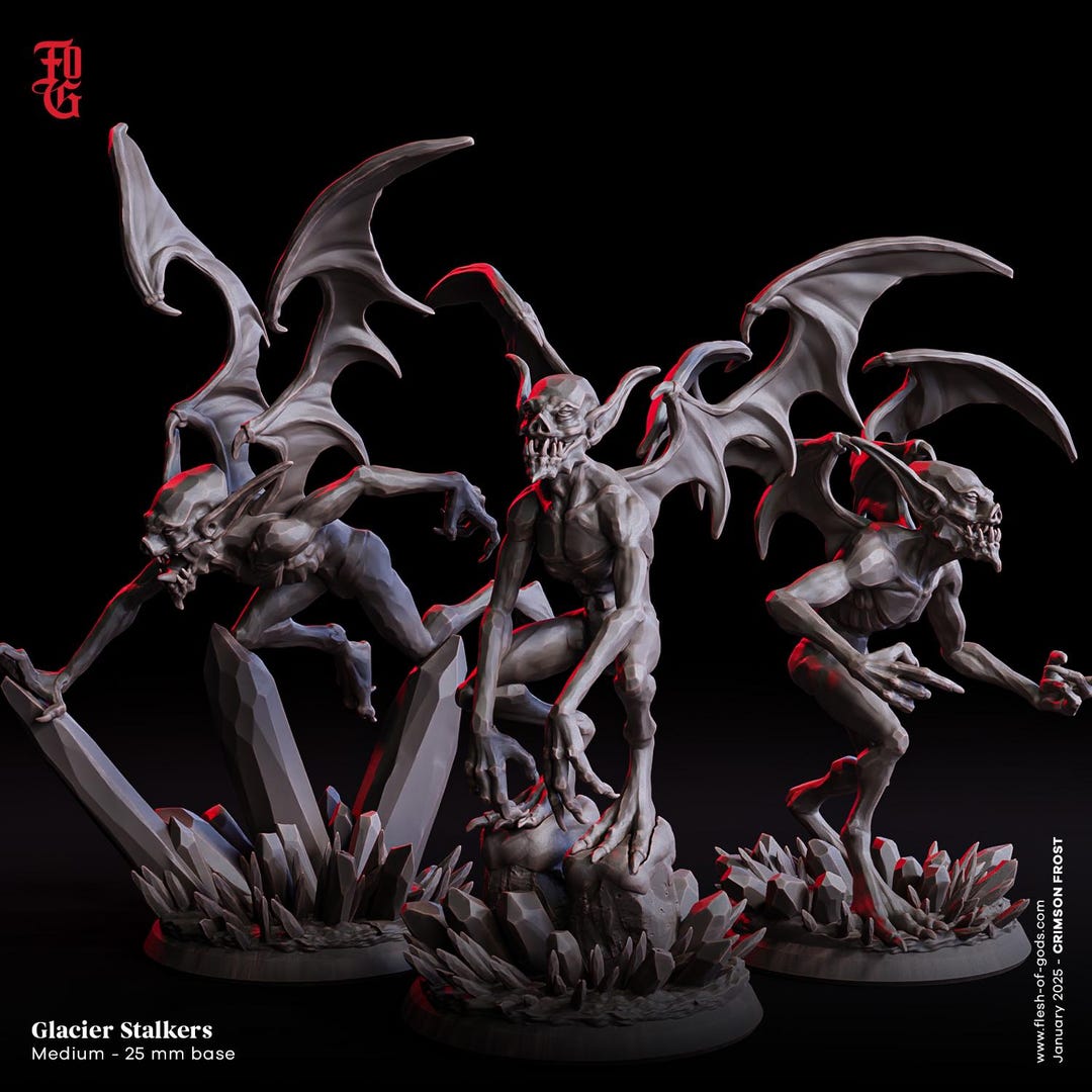 Monster Group Glacier Stalker Miniature Gargoyle Flying Undead ...