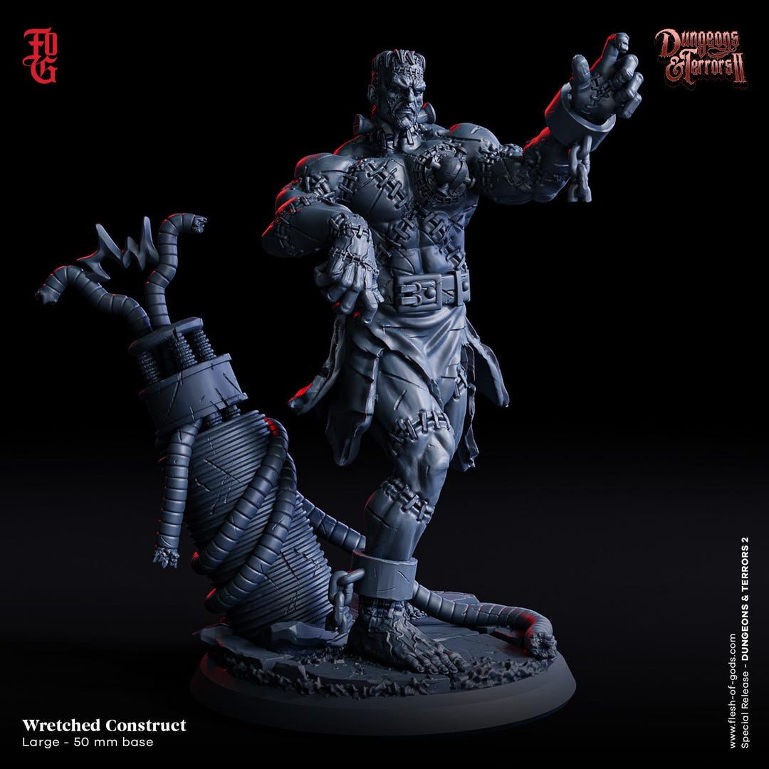 Frankenstein Creature Monster Miniature Wretched Construct Monstrosity ...