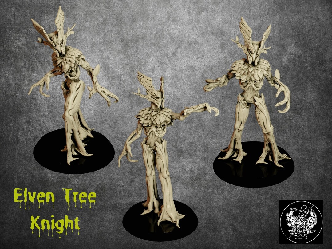 Elf Treant Miniatures 32mm Scale Tabletop Gaming Dnd 5e Miniature ...