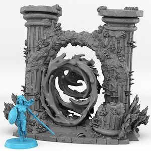 Dnd Underwater Temple Portal Miniature Whirlwind Effect Dungeon Terrain ...