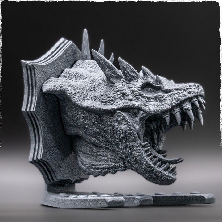 Dnd Dragon Monster Trophy Statue | Huge Dnd Dragon Decor Nerdy ...