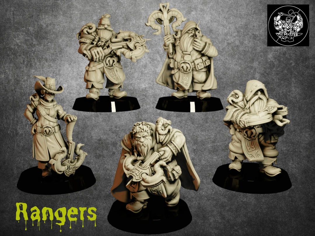 Dwarf Ranger Miniature Dnd Dwarf Army 32mm Scale Tabletop - Etsy