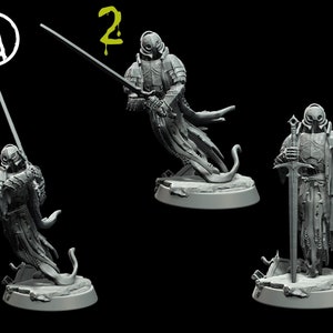 Undead Miniature Undead Warrior Phantom Miniature - 3 Poses - 28mm ...