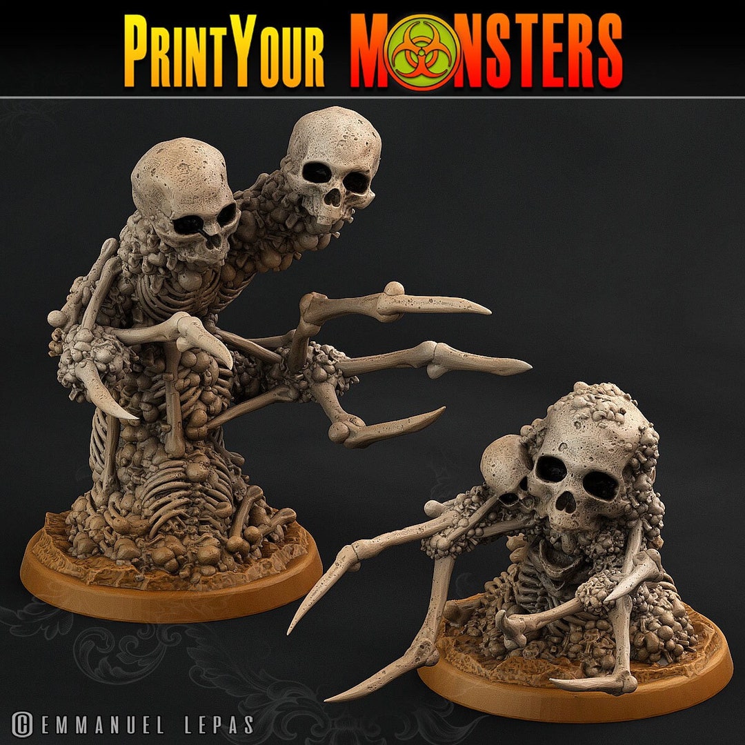 Aberration Bone Skeleton Miniatures | Print Your Monsters | Tabletop ...