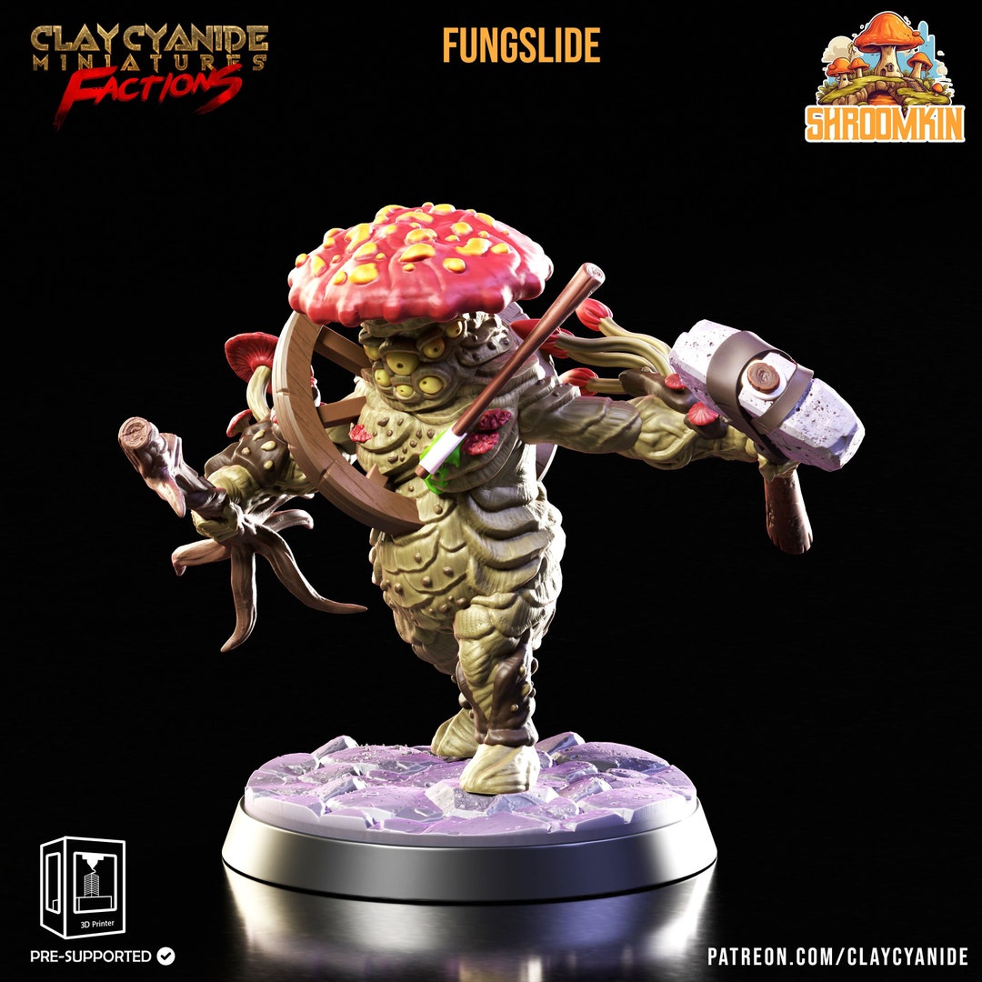 Shroomfolk Miniature Myconid Fungus Folk Dnd Miniature Dungeons and ...
