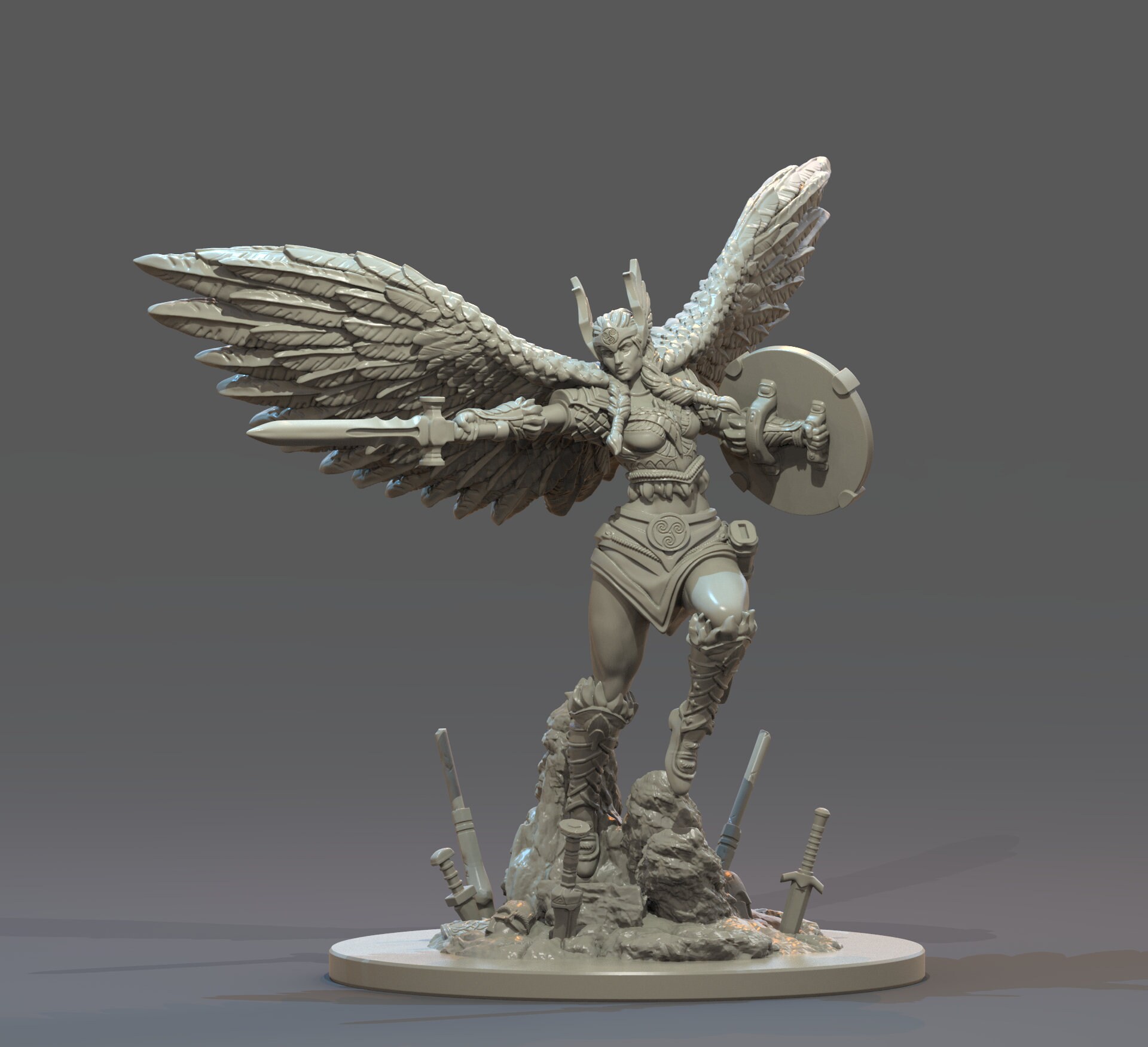 Freya Goddess Miniature Norse Goddess Female Miniature Dnd - Etsy