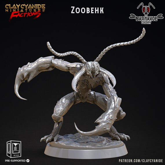 Flying Hive-mind Insectoid Miniature Clay Cyanide Barnakol - Etsy