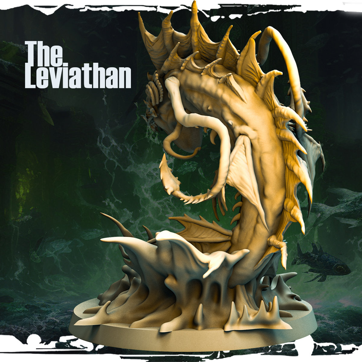 Dnd Leviathan Miniature Underwater Monster Miniature Serpent Aberration ...