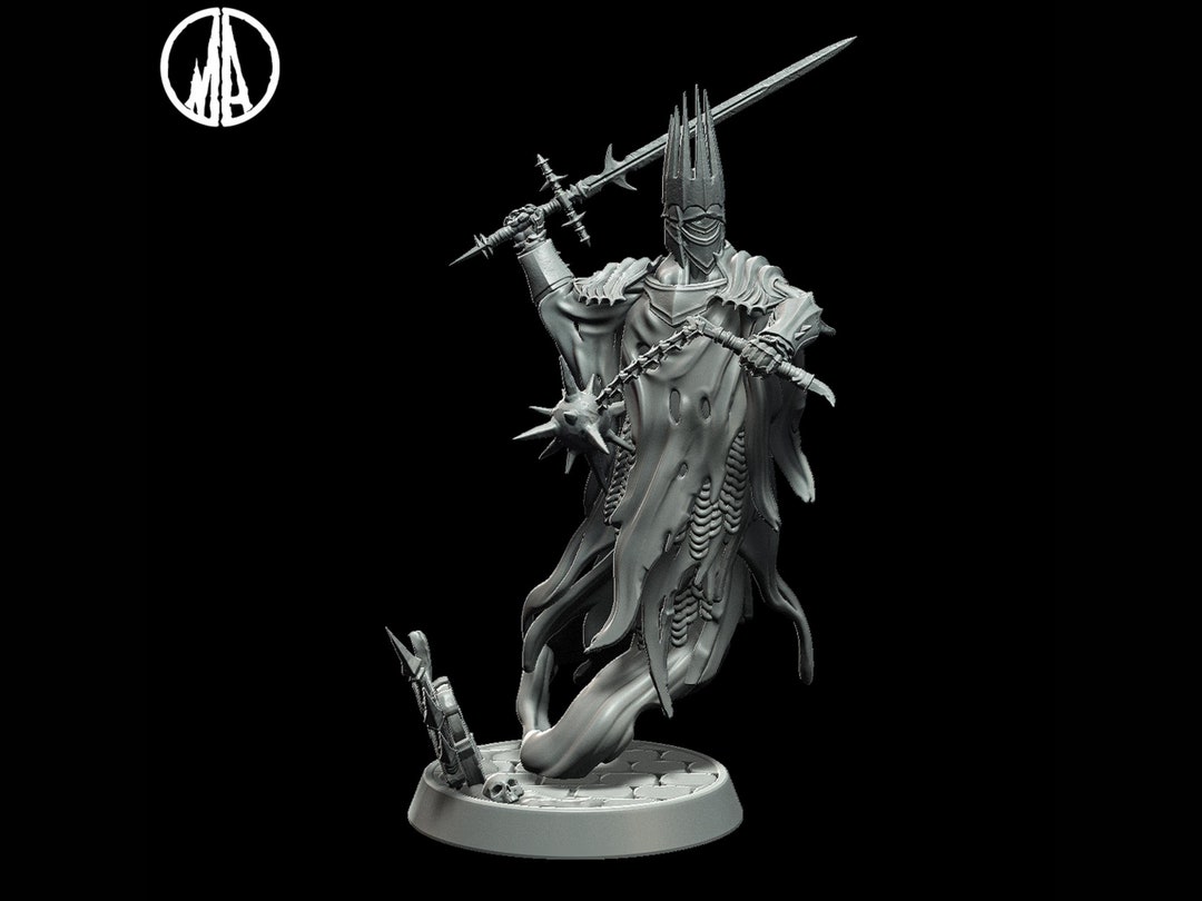 Wraith King Miniature 3 Poses 28mm Scale Tabletop Gaming Dnd Miniature ...