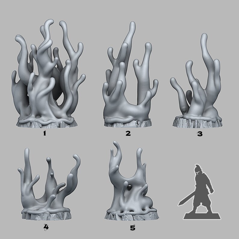 Dnd Slime Eruption Miniature Set Wargaming Terrain | 28mm or 32mm Scale ...
